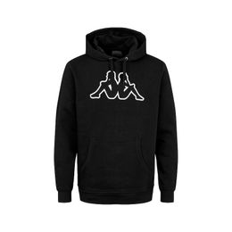 Kappa Troyer »Hoodie Logo Airiti« black-black-white S S Perfekt für kühlere Tage und entspannten Stil