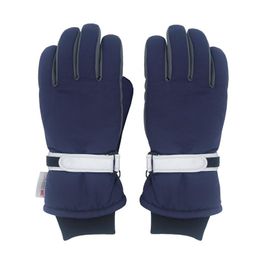 MaxiMo Thermohandschuhe 1 Paar, Klettverschluß, Fleecefutter, Strickbündchen navy/anthrazit 6 Fingerhandschuhe mit reflektierendem Verschluss von...
