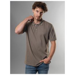 TRIGEMA Poloshirt »Poloshirt DELUXE Piqué« 1 Stk. tlg. taupe S S DELUXE-Piqué-Qualität