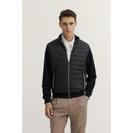 Bugatti Herren Bugatti Sweatjacke &raquo;Basic Essential&laquo; Modern Fit in Stepp-Optik L
