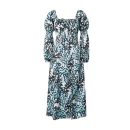 Dorothy Perkins Kleid Damen Größe 40 türkis / schwarz / weiß Winterkleid