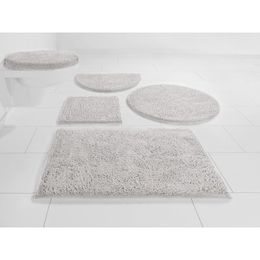my home Badematte &raquo;Maren, Badvorleger, Badezimmer Teppich&laquo; H&ouml;he 15 mm rutschhemmend beschichtet fu&szlig;bodenheizungsgeeignet Bio-Baumwolle, Badteppich, 
