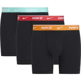 NIKE UNDERWEAR Boxershorts »BOXER BRIEF 3PK« Packung, 3er, 3 Stk. tlg., mit NIKE Logo-Elastikbund BLK BRI CRMIC/LT CRMSN/BLCHD TURQUI M M 3er-Pack...