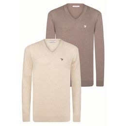 Felix Hardy Pullover Herren Gr&ouml;&szlig;e M beige / dunkelbeige
