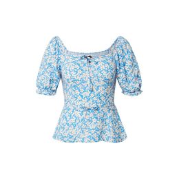 New Look Bluse 'Sissy' Damen Größe XS azur / dunkelorange / weiß