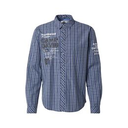 CAMP DAVID Button Up Shirt male Blue size XXXL