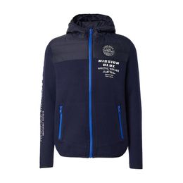 CAMP DAVID Strickjacke Herren Größe XL blau / weiß