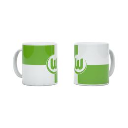 VfL Wolfsburg Tasse Logo grün-weiß