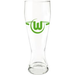 VfL Wolfsburg Weizenbierglas gr&uuml;n-wei&szlig;