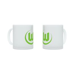 VfL Wolfsburg Glastasse Logo