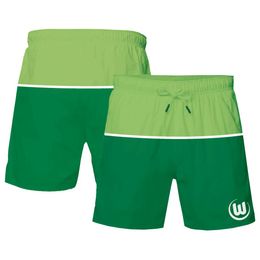 VfL Wolfsburg Badeshorts Logo gr&uuml;n-wei&szlig; 3XL