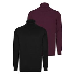 Felix Hardy Pullover Herren Gr&ouml;&szlig;e S dunkellila / schwarz