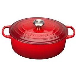 Le Creuset Br&auml;ter Signature 33 cm oval Kirschrot 7,5 L