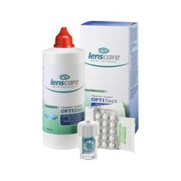 LENSCARE OptiSept Kombip.350 ml+45 Tabl.+1 Beh. 1 P