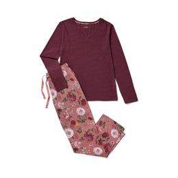 Tchibo - Pyjama-Set - Damen - Gr. S - bordeaux