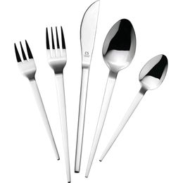 CS SOLINGEN Besteck-Set CARL SCHMIDT SOHN "Bremerhaven", silber (edelstahlfarben), 60 Stk., Edelstahl 18/0, Essbesteck-Sets, hochglänzend