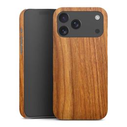 DeinDesign iPhone 17 Pro Max Handy Premium Case Smartphone Handyh&uuml;lle Schutzh&uuml;lle matt Larch Wood Wooden Look Premium Case