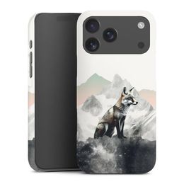 DeinDesign iPhone 17 Pro Max Handy Premium Case Smartphone Handyh&uuml;lle Schutzh&uuml;lle matt Nature Mountain Fox Premium Case