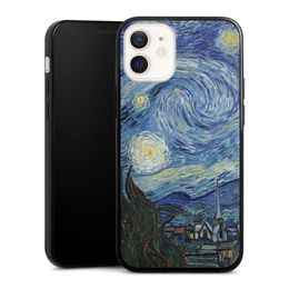 DeinDesign iPhone 12 mini Handy Slim Case extra d&uuml;nn Silikon Handyh&uuml;lle schwarz H&uuml;lle The Starry Night Kunst Silikon Slim Case