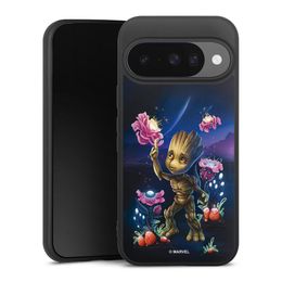 DeinDesign Google Pixel 10 Pro Handy Premium Silikon H&uuml;lle Handyh&uuml;lle schwarz Case Baby Groot Marvel Guardians Of The Galaxy Silikon Premium Case