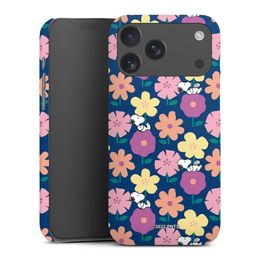 DeinDesign iPhone 17 Pro Max Handy Premium Case Smartphone Handyh&uuml;lle Schutzh&uuml;lle matt Muster Snoopy Flowers Premium Case