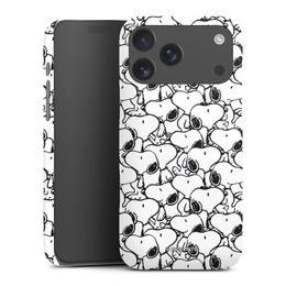 DeinDesign iPhone 17 Pro Max Handy Premium Case Smartphone Handyh&uuml;lle Schutzh&uuml;lle matt Peanuts Snoopy Muster Premium Case