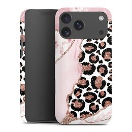 DeinDesign iPhone 17 Pro Max Handy Premium Case Smartphone Handyh&uuml;lle Schutzh&uuml;lle gl&auml;nzend Leopard Glitzer Marble Premium Case