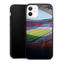DeinDesign iPhone 12 mini Handy Slim Case extra d&uuml;nn Silikon Handyh&uuml;lle schwarz H&uuml;lle Fcb Stadium Fc Bayern M&uuml;nchen Silikon Slim Case
