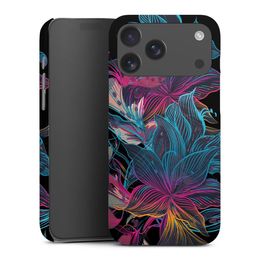 DeinDesign iPhone 17 Pro Max Handy Premium Case Smartphone Handyh&uuml;lle Schutzh&uuml;lle gl&auml;nzend Colourful Flowers Neon Premium Case