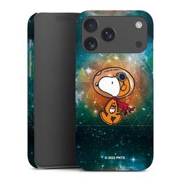 DeinDesign iPhone 17 Pro Max Handy Premium Case Smartphone Handyh&uuml;lle Schutzh&uuml;lle matt Official Licensed Product Snoopy Astronaut Premium Case