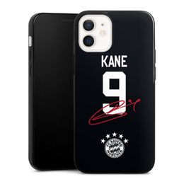DeinDesign iPhone 12 mini Handy Slim Case extra d&uuml;nn Silikon Handyh&uuml;lle schwarz H&uuml;lle Fc Bayern M&uuml;nchen Harry Kane Jersey Silikon Slim Case