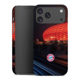 DeinDesign iPhone 17 Pro Max Handy Premium Case Smartphone Handyh&uuml;lle Schutzh&uuml;lle gl&auml;nzend Fc Bayern M&uuml;nchen Stadium Fcb Premium Case