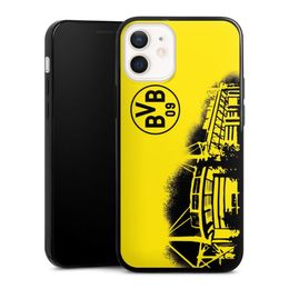 DeinDesign iPhone 12 mini Handy Slim Case extra d&uuml;nn Silikon Handyh&uuml;lle schwarz H&uuml;lle Stadium Bvb Borussia Dortmund Silikon Slim Case