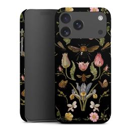 DeinDesign iPhone 17 Pro Max Handy Premium Case Smartphone Handyh&uuml;lle Schutzh&uuml;lle gl&auml;nzend Flower Wreath Bee Blossom Premium Case