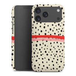 DeinDesign iPhone 17 Pro Max Handy Premium Case Smartphone Handyh&uuml;lle Schutzh&uuml;lle gl&auml;nzend Stripes Points Kunst Premium Case