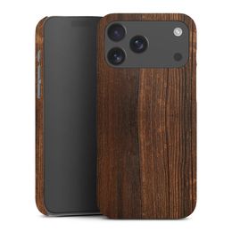DeinDesign iPhone 17 Pro Max Handy Premium Case Smartphone Handyh&uuml;lle Schutzh&uuml;lle gl&auml;nzend Nut Tree Wood Wooden Look Premium Case