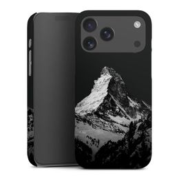 DeinDesign iPhone 17 Pro Max Handy Premium Case Smartphone Handyh&uuml;lle Schutzh&uuml;lle gl&auml;nzend Mountain Snow Mountain Top Premium Case