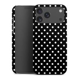 DeinDesign iPhone 17 Pro Max Handy Premium Case Smartphone Handyh&uuml;lle Schutzh&uuml;lle matt Retro Points Polka Dots Premium Case