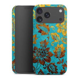 DeinDesign iPhone 17 Pro Max Handy Premium Case Smartphone Handyh&uuml;lle Schutzh&uuml;lle gl&auml;nzend Flowers Vintage Ornament Premium Case