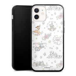 DeinDesign iPhone 12 mini Handy Slim Case extra d&uuml;nn Silikon Handyh&uuml;lle schwarz H&uuml;lle Disney Dumbo Bambi Silikon Slim Case