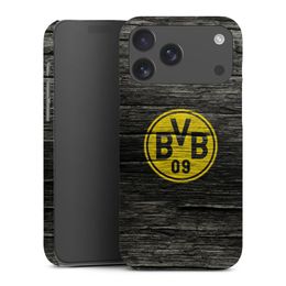 DeinDesign iPhone 17 Pro Max Handy Premium Case Smartphone Handyh&uuml;lle Schutzh&uuml;lle matt Wooden Look Bvb Borussia Dortmund Premium Case