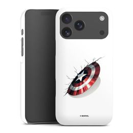 DeinDesign iPhone 17 Pro Max Handy Premium Case Smartphone Handyh&uuml;lle Schutzh&uuml;lle matt Captain America Official Licensed Product Marvel Premium Case