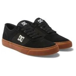 Sneaker DC Shoes "Teknic", Gr. 8(40,5), schwarz (schwarz, gum), Obermaterial: Leder (Kuh) / Futter: Textil / Außensohle: Gummi, Schuhe
