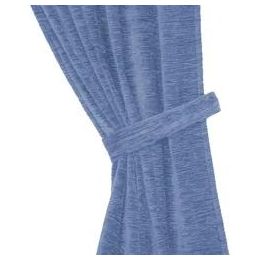 Raffhalter WIRTH "Thermo-Chenille 288g/m2" Gr. 1, blau (royalblau), B:60cm H:6cm, Polyacryl, Raffhalter, 2-er Set