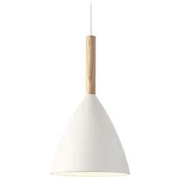 Pendelleuchte "Pure 20", braun (holzfarben, weiß), 1, Ø 20cm H: 35cm, design for the people, Leuchten, Hängeleuchte, Hängelampe