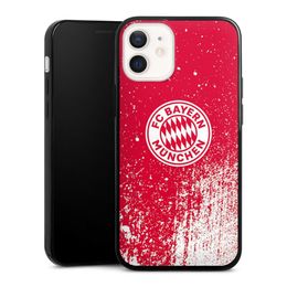 DeinDesign iPhone 12 mini Handy Slim Case extra d&uuml;nn Silikon Handyh&uuml;lle schwarz H&uuml;lle Fcb Official Licensed Product Fc Bayern M&uuml;nchen Silikon Slim Case