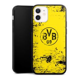 DeinDesign iPhone 12 mini Handy Slim Case extra d&uuml;nn Silikon Handyh&uuml;lle schwarz H&uuml;lle Bvb Official Licensed Product Borussia Dortmund Silikon Slim Case