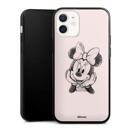 DeinDesign iPhone 12 mini Handy Slim Case extra d&uuml;nn Silikon Handyh&uuml;lle schwarz H&uuml;lle Official Licensed Product Disney Minnie Mouse Silikon Slim Case