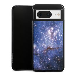 DeinDesign Google Pixel 8 Handy Silikon Hülle Case schwarz Handyhülle Weltraum Weltall Galaxy