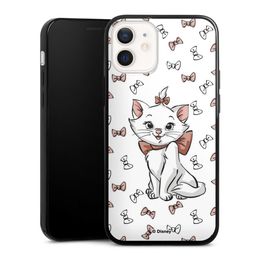DeinDesign iPhone 12 mini Handy Slim Case extra d&uuml;nn Silikon Handyh&uuml;lle schwarz H&uuml;lle Cat Aristocats Mary Disney Silikon Slim Case
